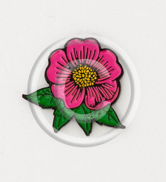 Alberta Wild Rose Lapel Pin – KolorKard Souvenirs